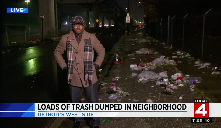 Deadline Detroit | Litterbug Seems to Have Emptied Garbage Truck on ...