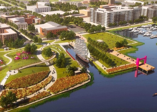 Deadline Detroit | Photos: Three Design Options for Milliken Park on ...