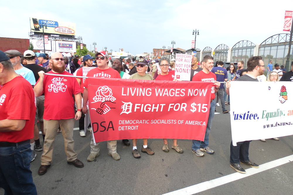 Deadline Detroit | Gallery: Unions March Forward on Labor Day in Detroit